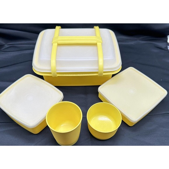 Tupperware | Kitchen | Vintage Tupperware Packncarry Lunch Box 8 Piece ...